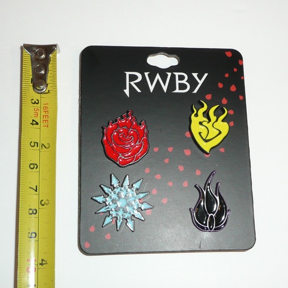 Bioworld | Jewelry | Rwby Lapel Pins Set Ruby Rose Belladonna Anime ...